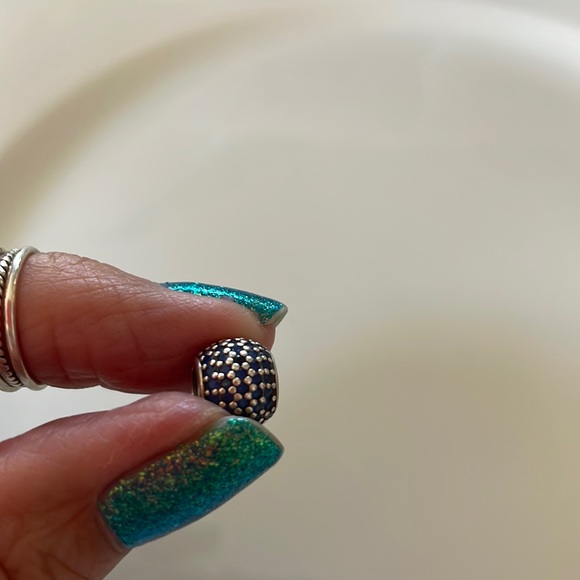 Pandora | Jewelry | Authentic Blue Pandora Charm | Poshmark